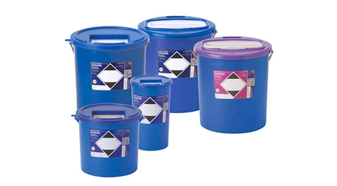 Blue Sharps Disposal Boxes Medipost 5 Litre Capacity Blue Sharps Disposal Boxes Medipost 5 Litre Capacity