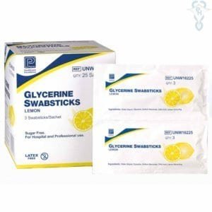Lemon and Glycerin oral swabs Lemon Flavoured Glycerin Oral Swabs